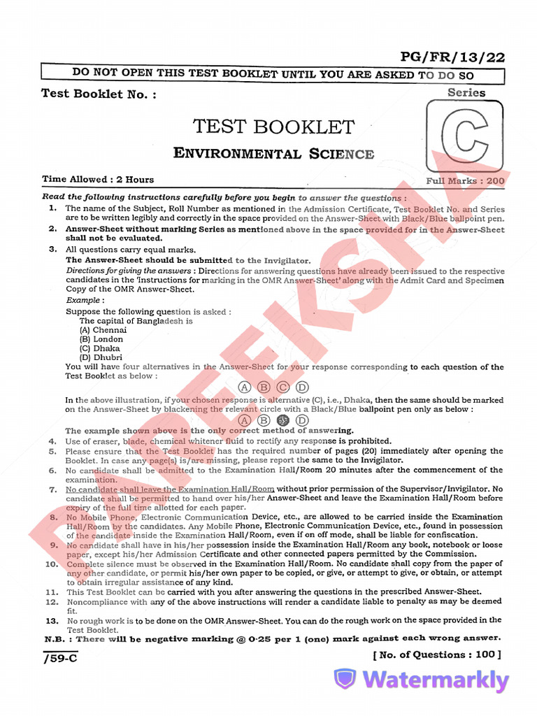 Environmental Science | PDF