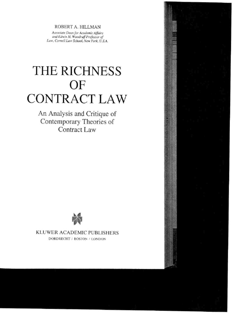 TN - 5812312 - Richness of Contract Law Chapter | PDF