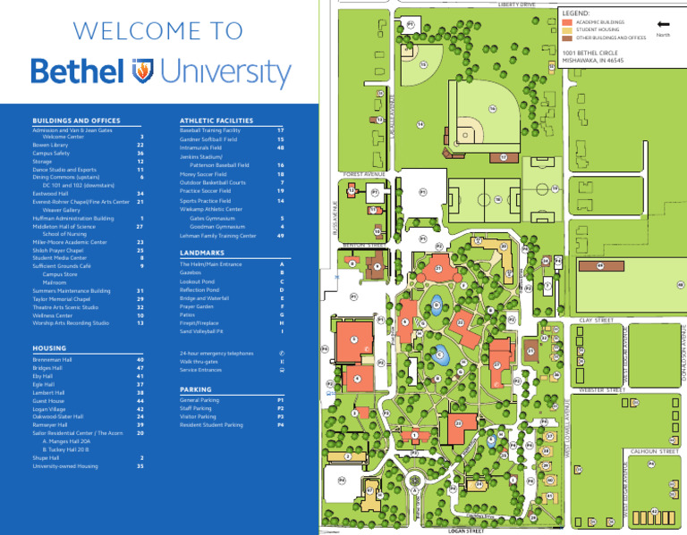 Bethel University Campus Map | PDF