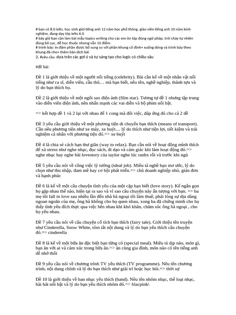 Promt b1 Topics | PDF