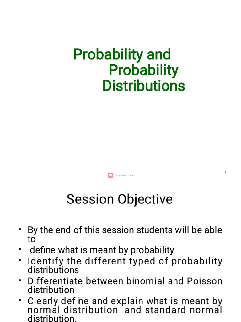 Understanding Probability Distributions | PDF | Probability | Statistics