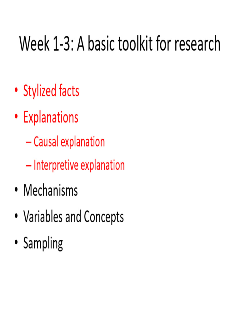Week2 Day3 - Causal and Interpretive Explanations-Exercises | PDF ...
