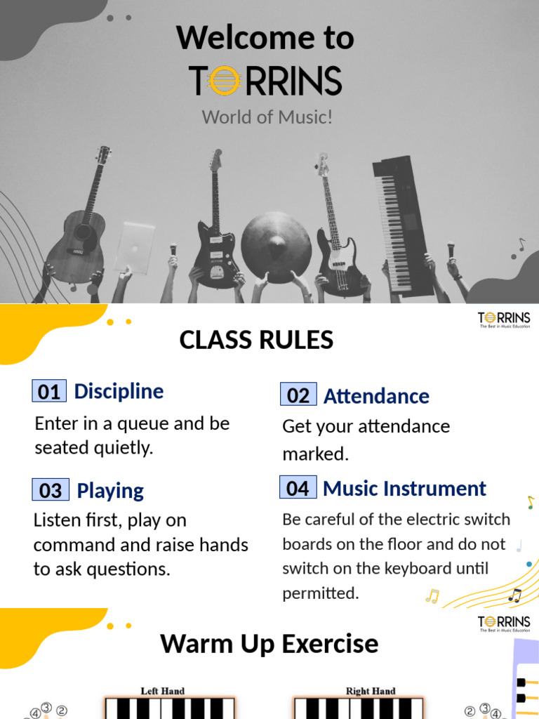 Music Class Rules and Learning Goals | PDF