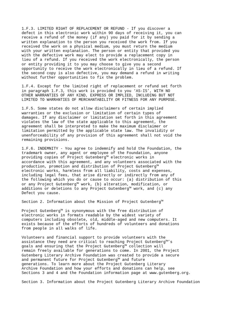 PG 0005 | PDF | Project Gutenberg | Copyright