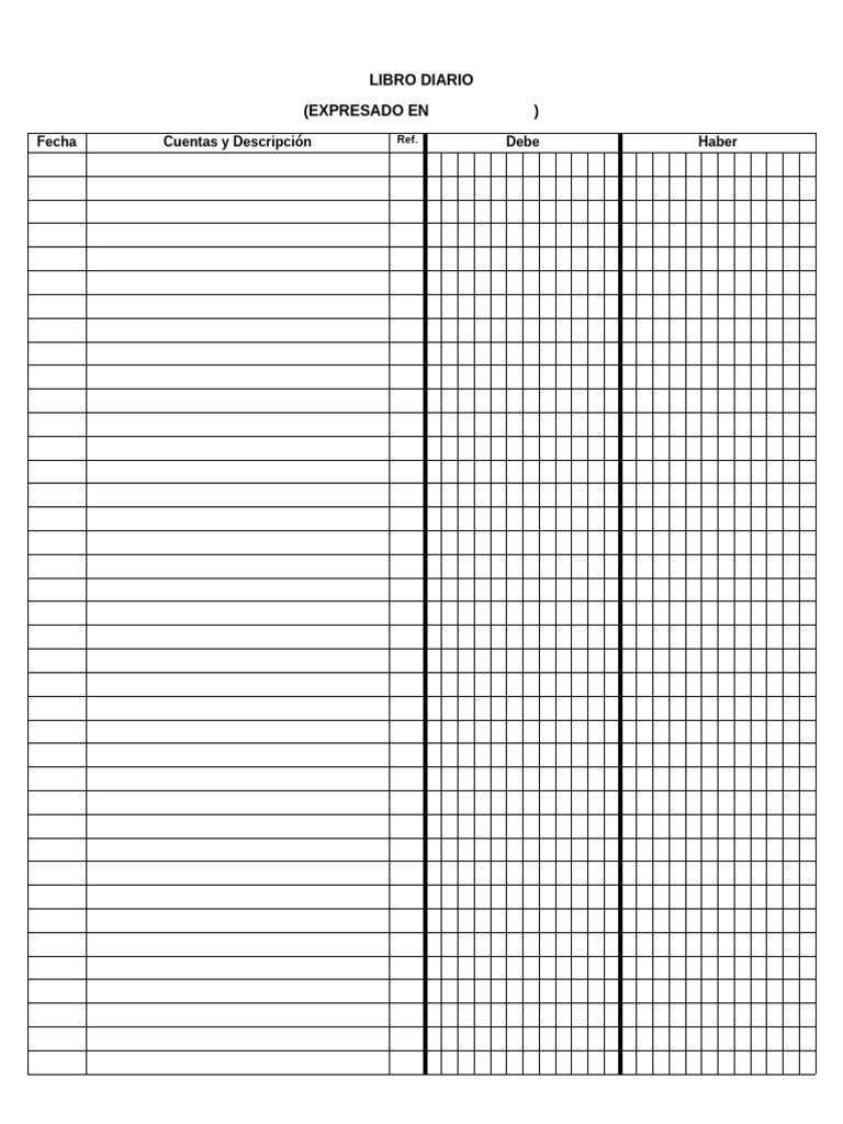 Rayado de Libro Diario J Mayor y Balance Comprobación | PDF