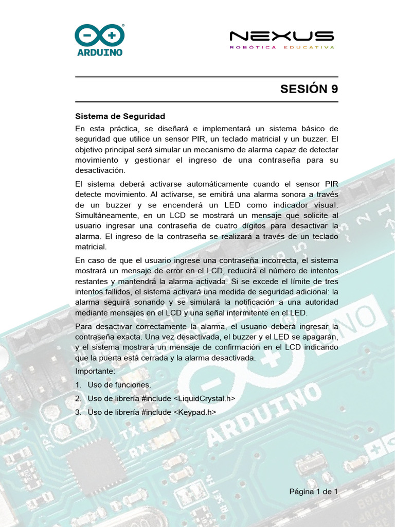 Sesion 9 Arduino 2 | PDF