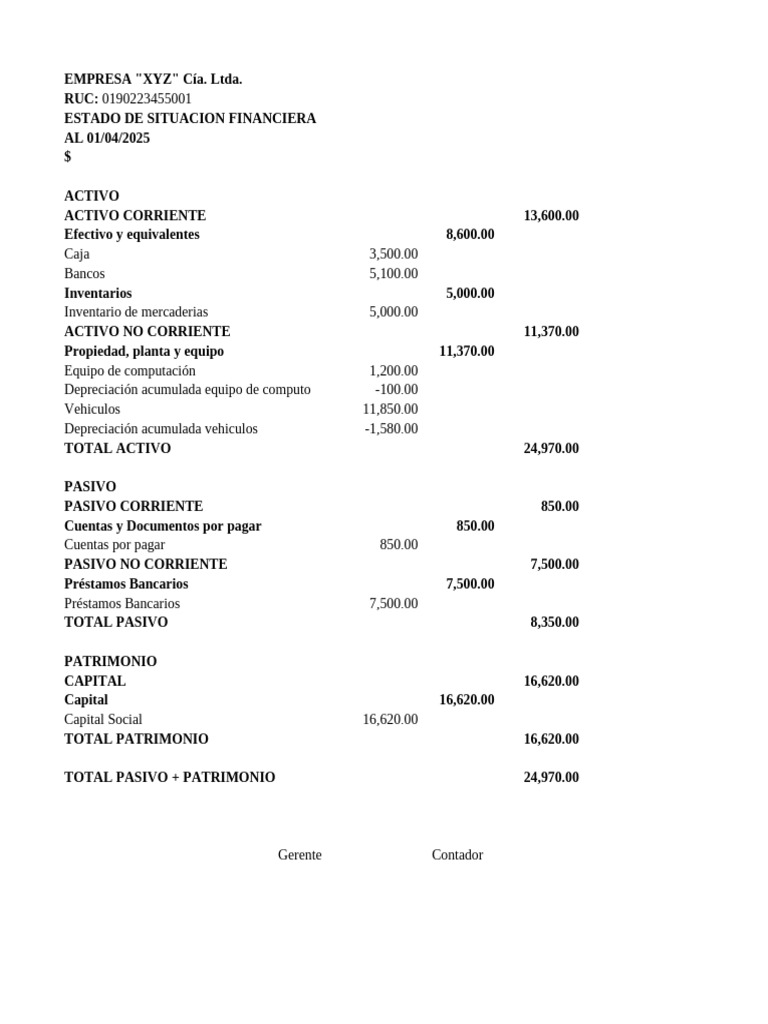 Contabilidad Ejercicio | PDF | Contabilidad | Economias