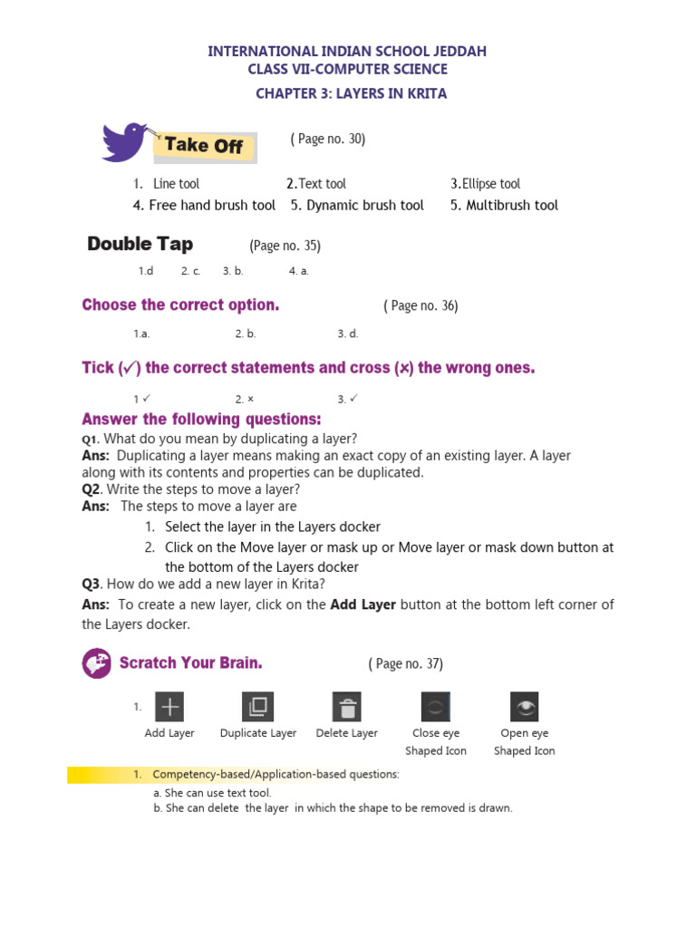 CSC Class7 Hye Portions TB Ex QN Qns | PDF | Computing | Software