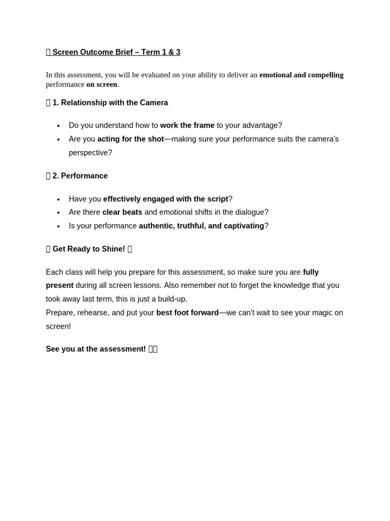 ? Screen Outcome Brief | PDF