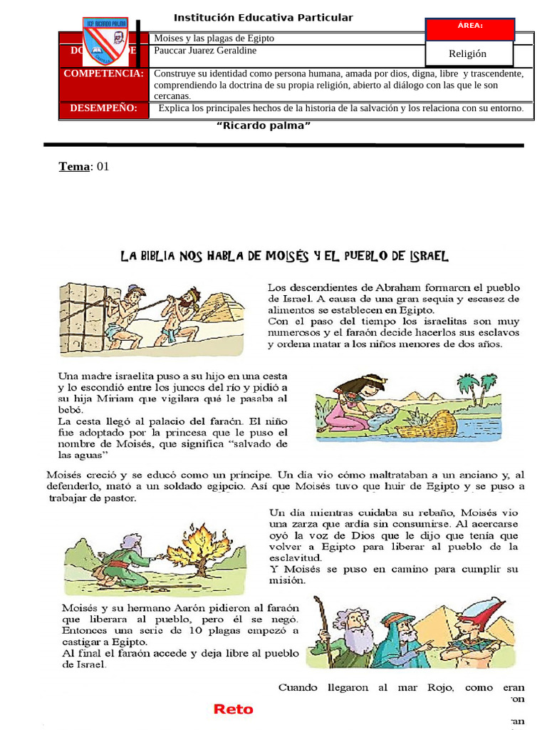 Moises y Las Plagas de Egipto | PDF