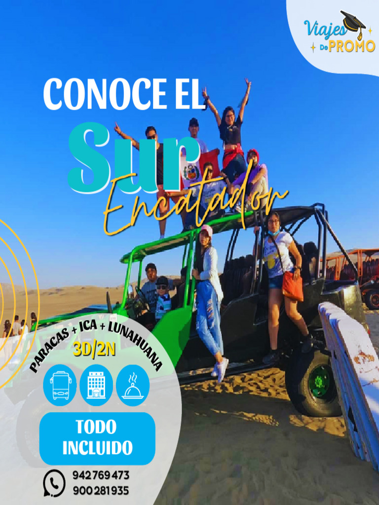 Paquete Turístico Ica, Paracas y Lunahuaná | PDF