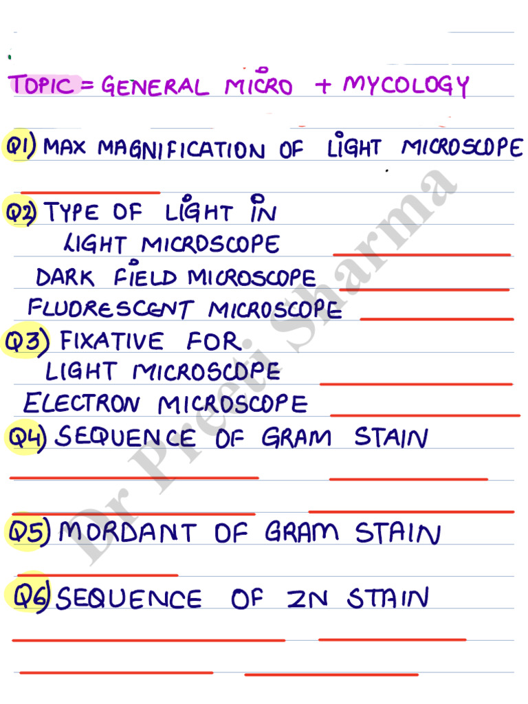 Micro Combine All (One Liners Images, 10 On 10) | PDF | Staining | Virus