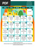 August 2025 High School Lunch Menu | PDF | Lunch | Chili Con Carne