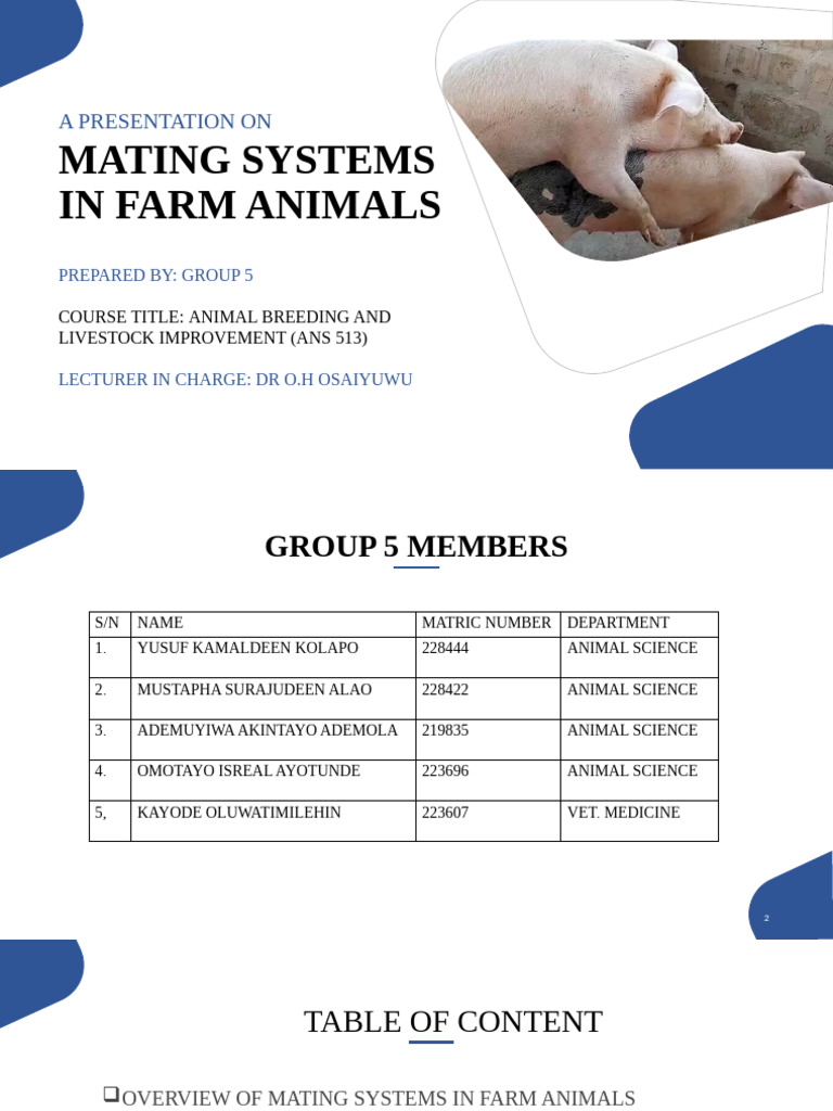 Mating Systems POWER | PDF | Cattle | Inbreeding