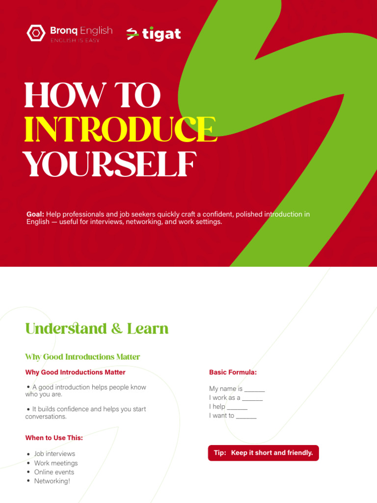Effective Self-Introduction Techniques | PDF