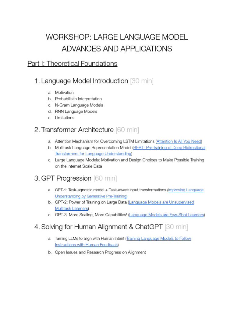 Workshop - LLM Advances & Applications | PDF
