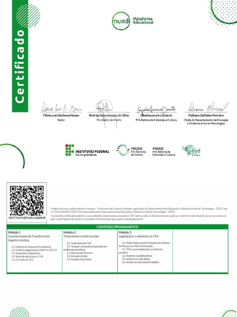 Certificado Tea | PDF