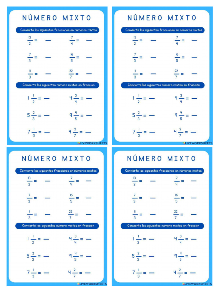 Números Mixtos | PDF