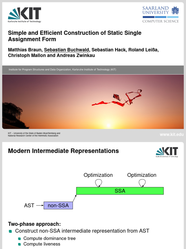 Efficient SSA Construction Techniques | PDF | Theoretical Computer ...