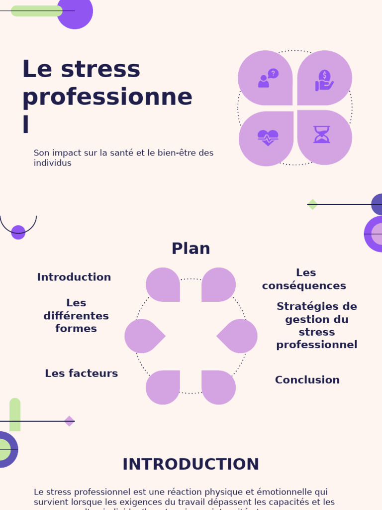 Le Stress Professionnel | PDF | Stress (Biologie) | Dépression ...