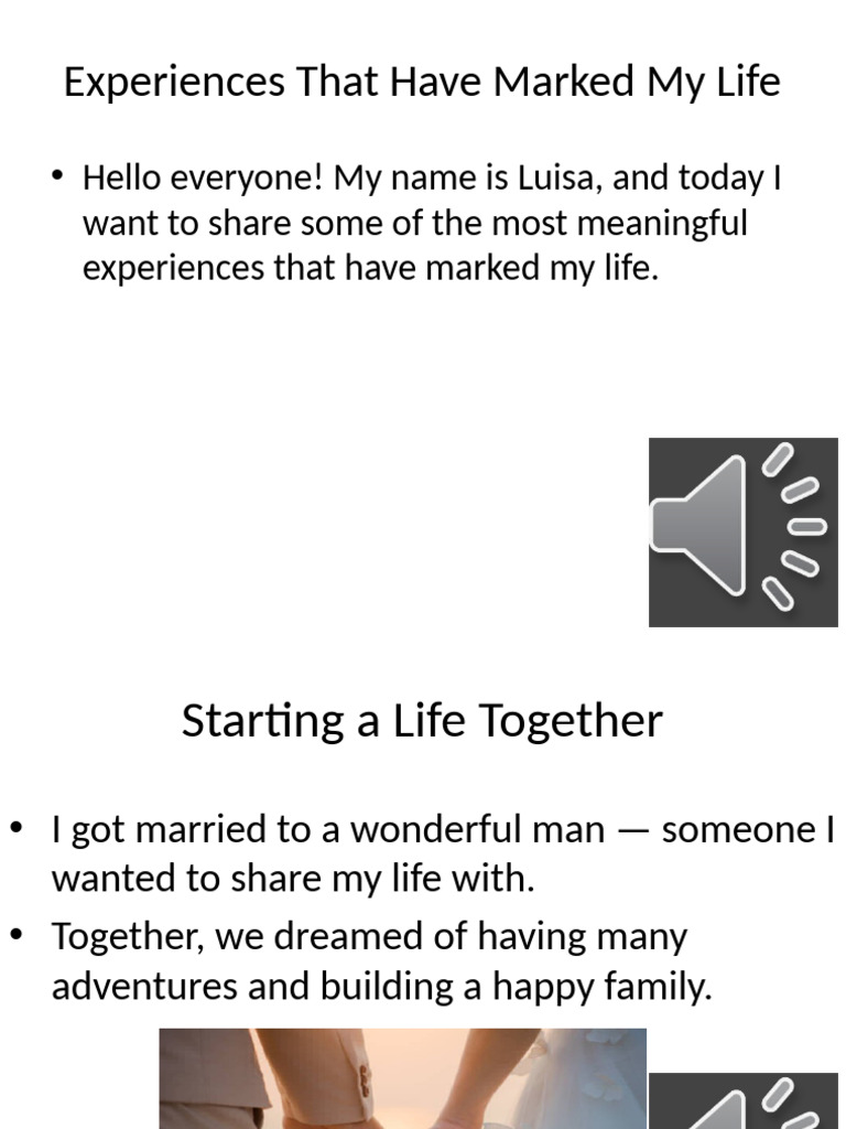 Life-Changing Experiences of Luisa | PDF