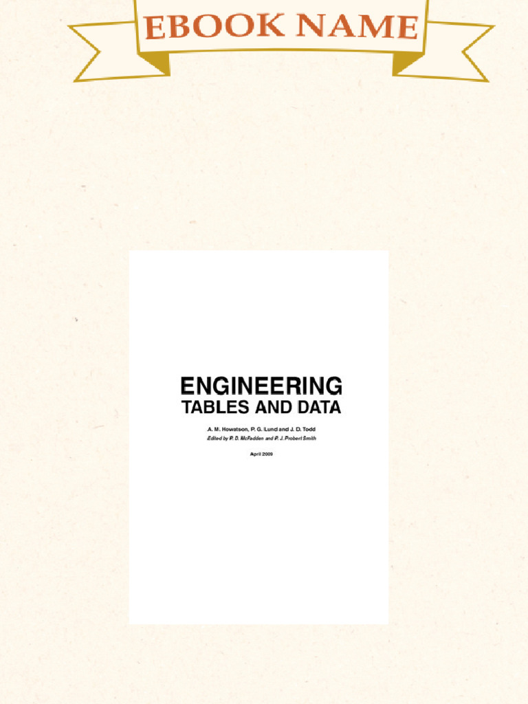 Engineering Tables and Data 3rd Edition A. M. Howatson PDF Download | PDF | Quantity