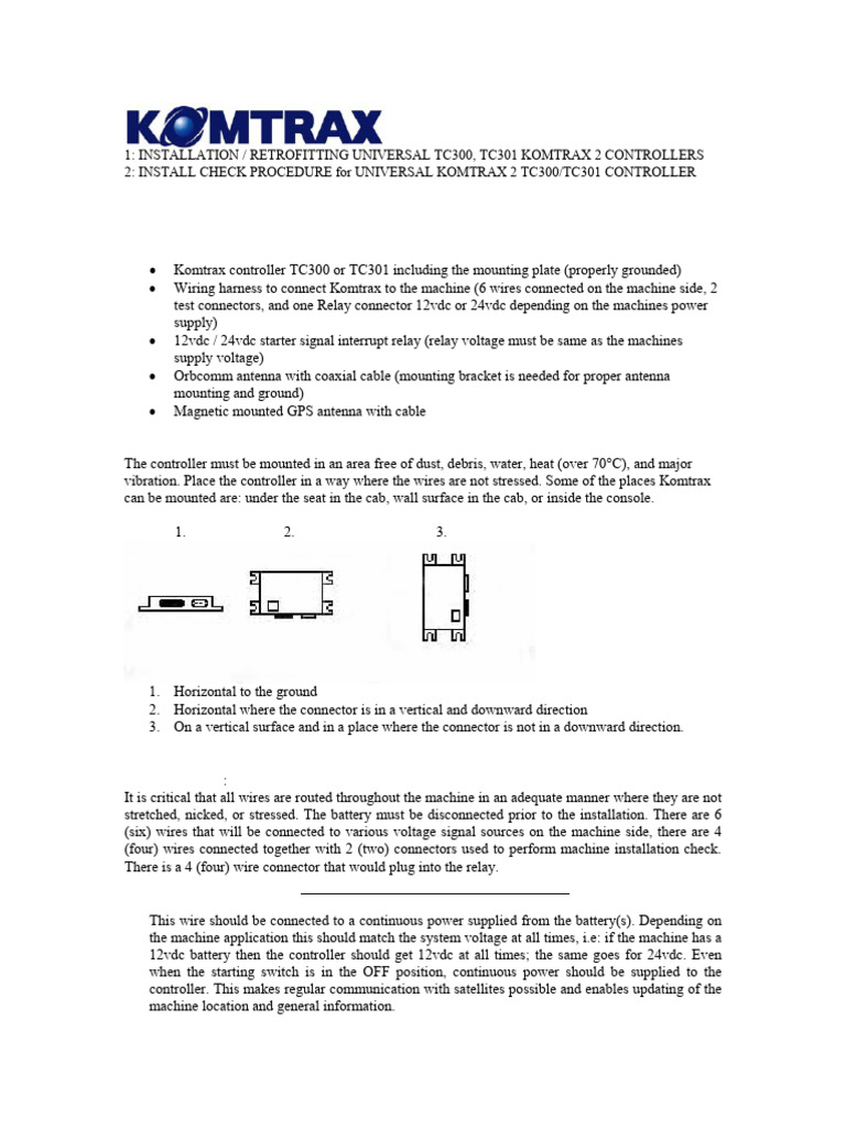 Universal Kit (K2 INSTALLATION With Installation Check) | PDF ...