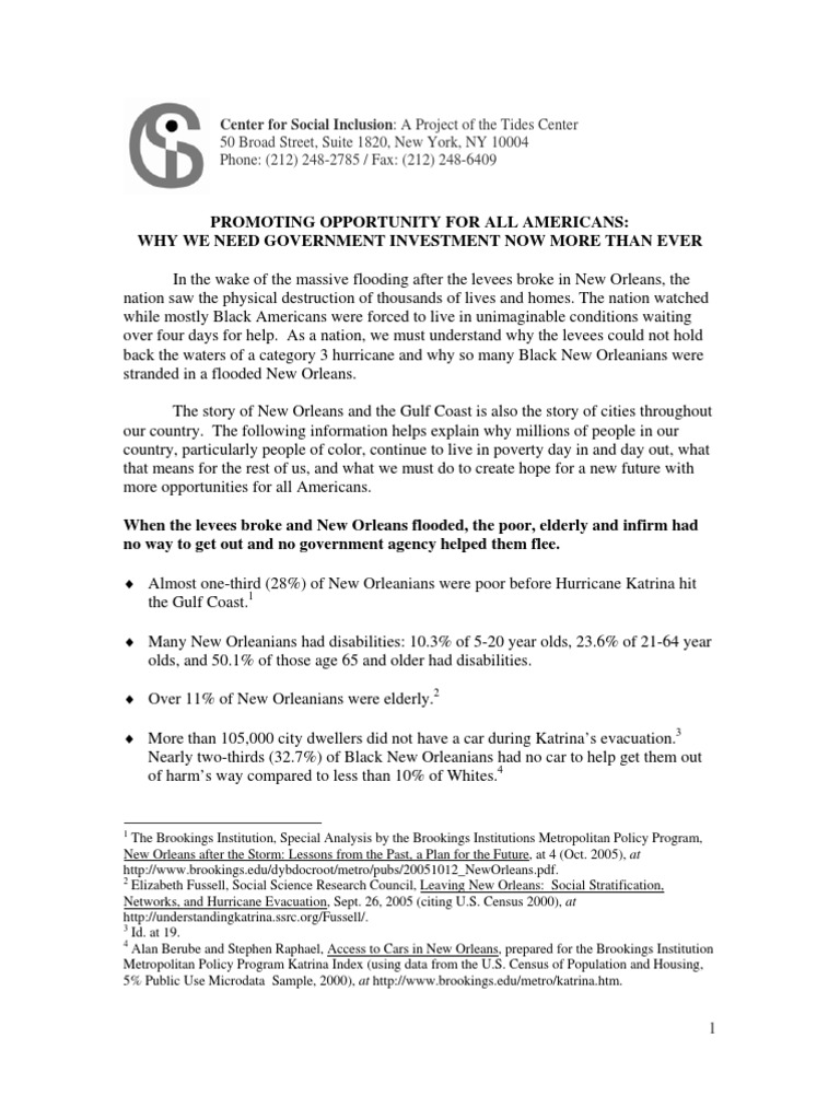 Katrina Fact Sheet | PDF | Hurricane Katrina | New Orleans