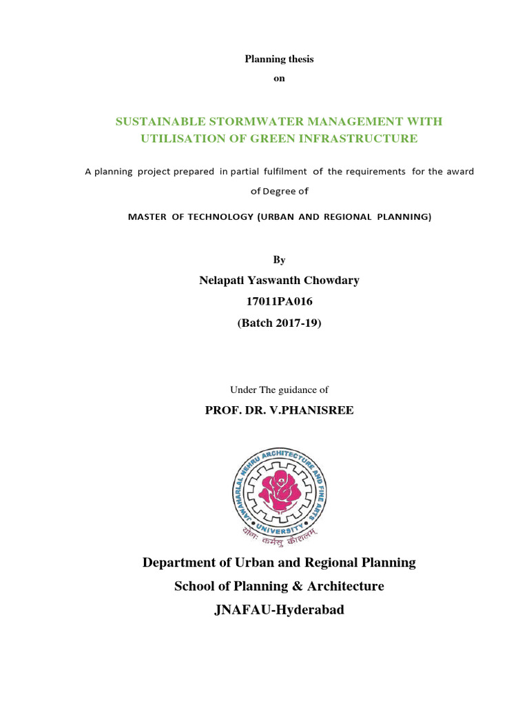Sustainable Stormwater Management With U | PDF | Stormwater | Green Infrastructure