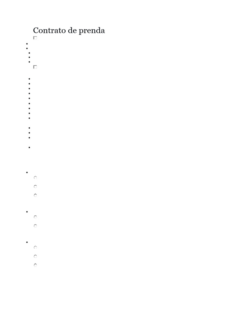 Contrato de Prenda: Definición y Características | PDF | Ley de ...
