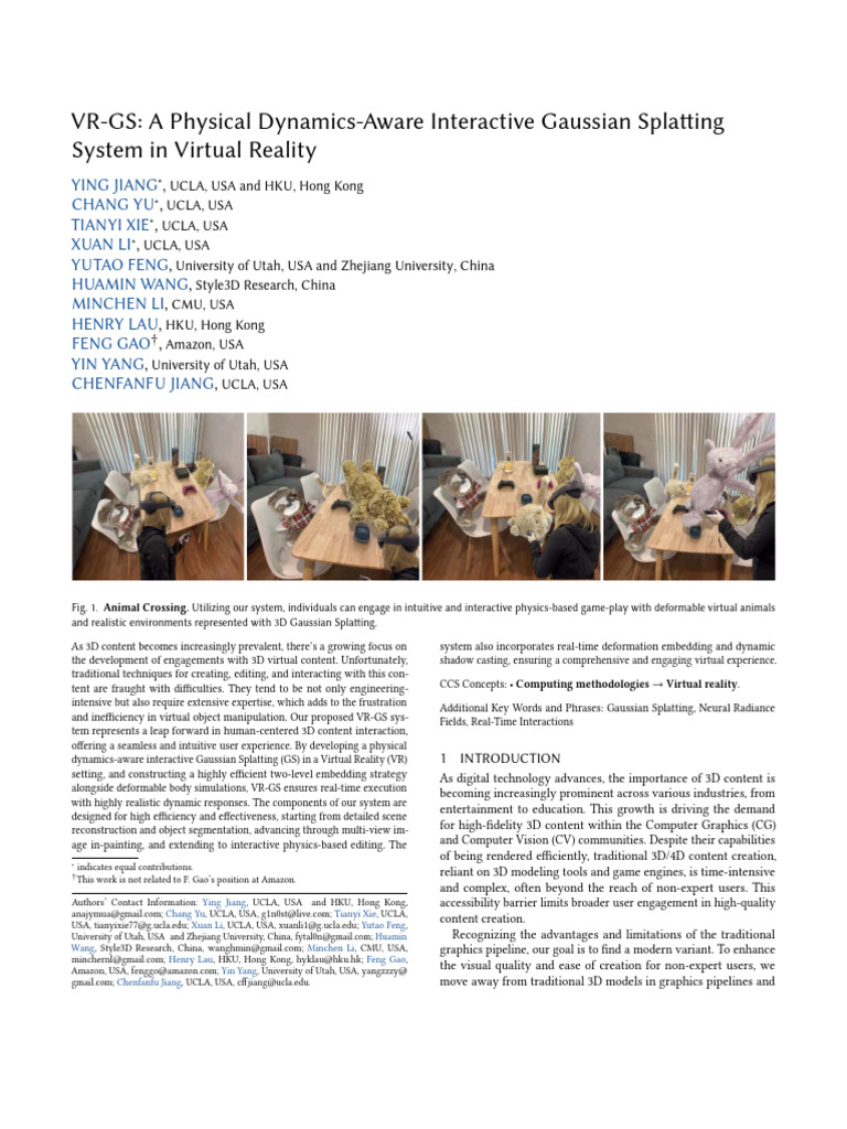 Jiang 等 - 2024 - VR-GS a Physical Dynamics-Aware Interactive Gaussian ...
