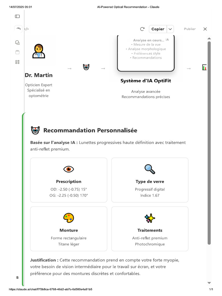 AI-Powered Optical Recommendation - Claude | PDF