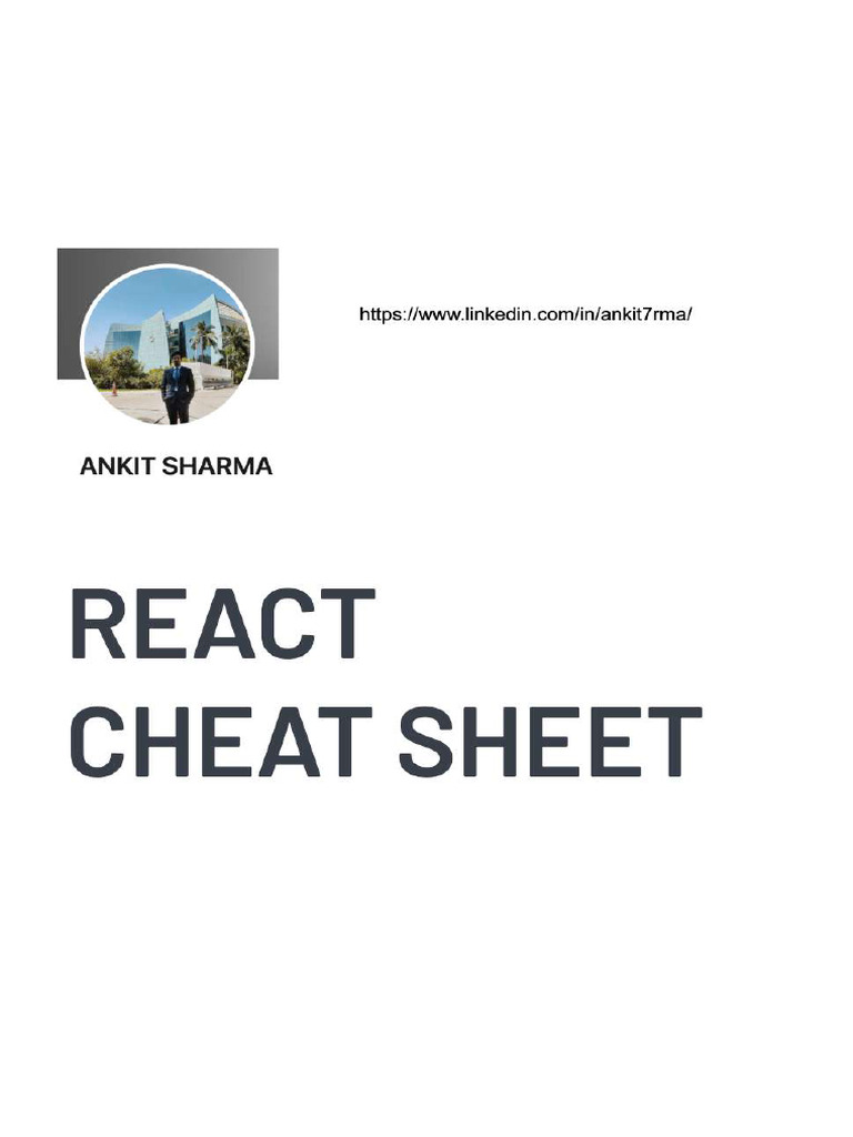 React Cheat Sheet | PDF