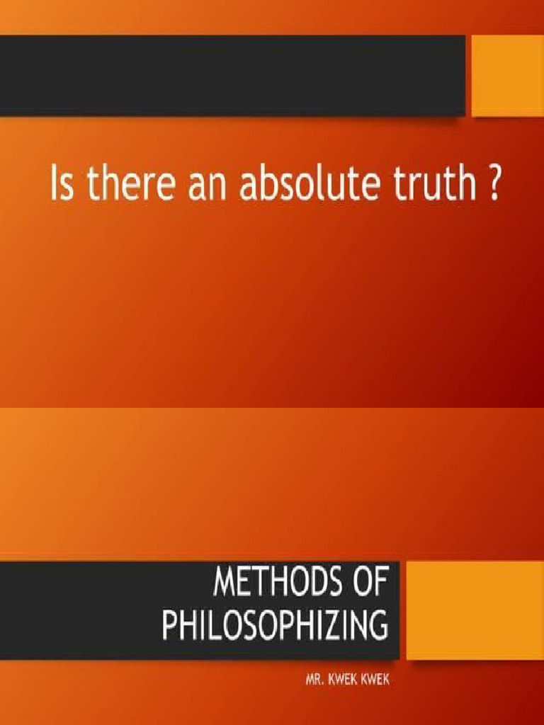 Intro To Philo Lesson 2 | PDF