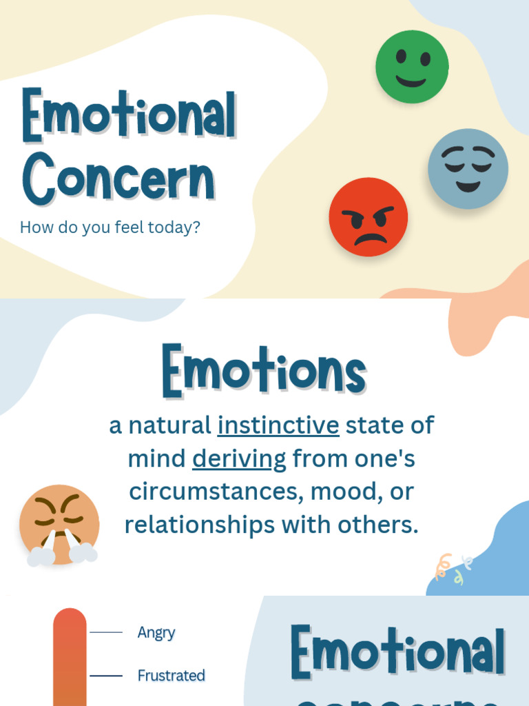 My Feelings Presentation For Social Emotional Learning in A Blue Orange ...