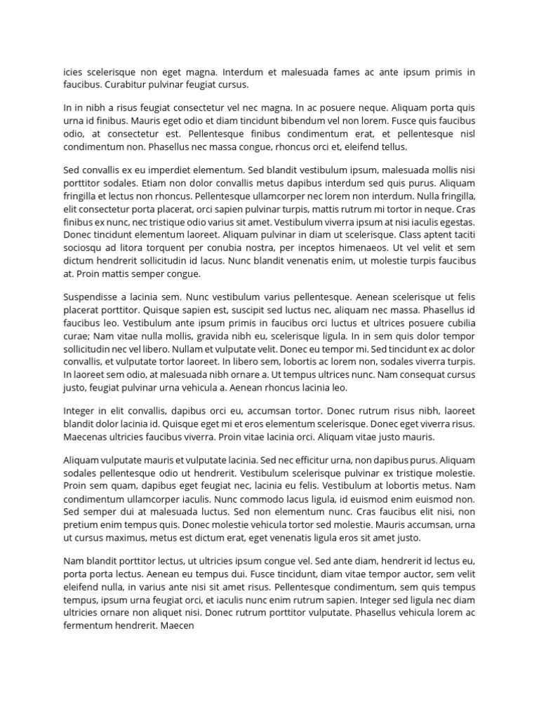 Icies Scelerisque Non Eget Magna | PDF