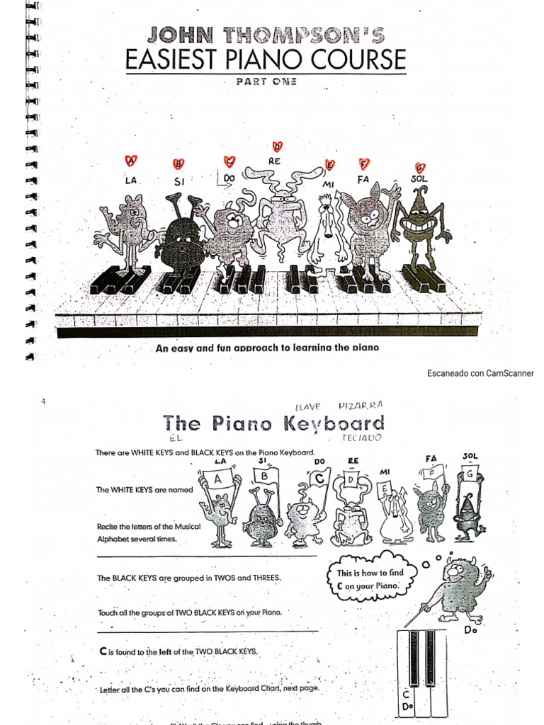 Jhon Thompson y James Bastien-Piano Elemental | PDF