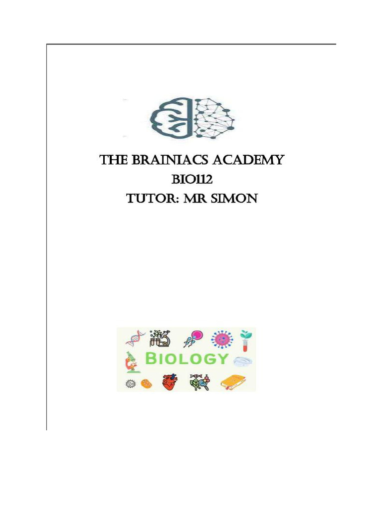 The Brainiacs Academy Bio112 Lec 1 & 2 Quiz Key | PDF | Sexual Reproduction | Embryo