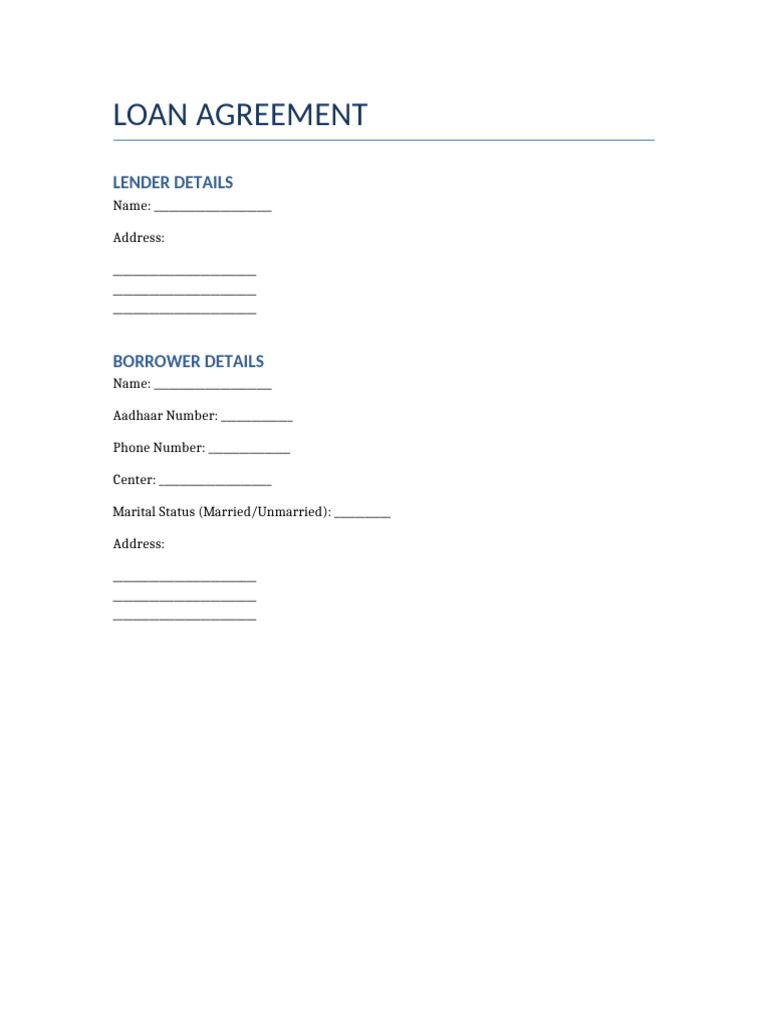 Lender Borrower Details-1 | PDF