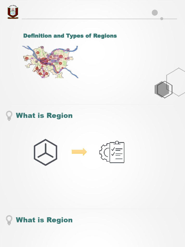 Types of Regions in Planning | PDF