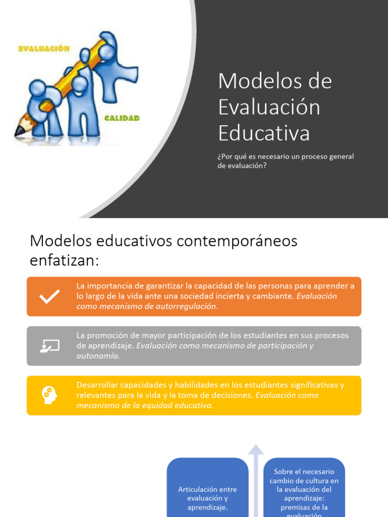 Tema 2 Modelos de Evaluaci N Educativa 25 | PDF | Evaluación | Aprendizaje
