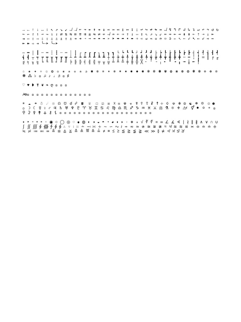 Simbolos Unicode Completos | PDF