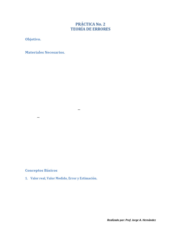 Teoría de Errores | PDF | Medición | Exactitud y precisión
