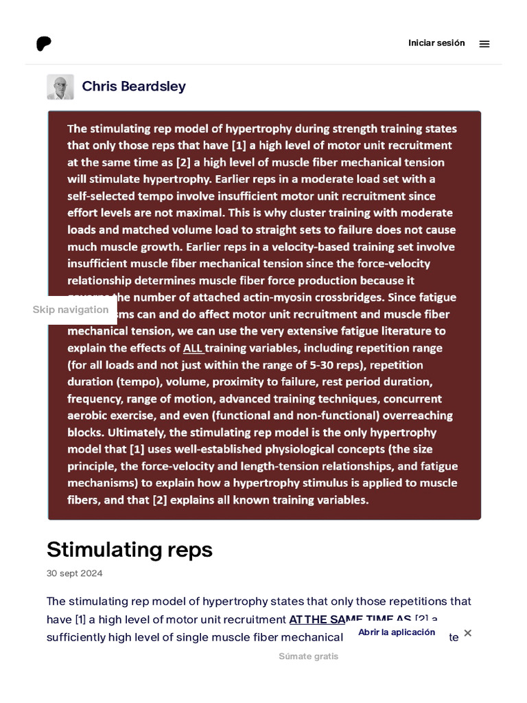 Stimulating Reps for Muscle Growth | PDF | Strength Training | Muscle ...
