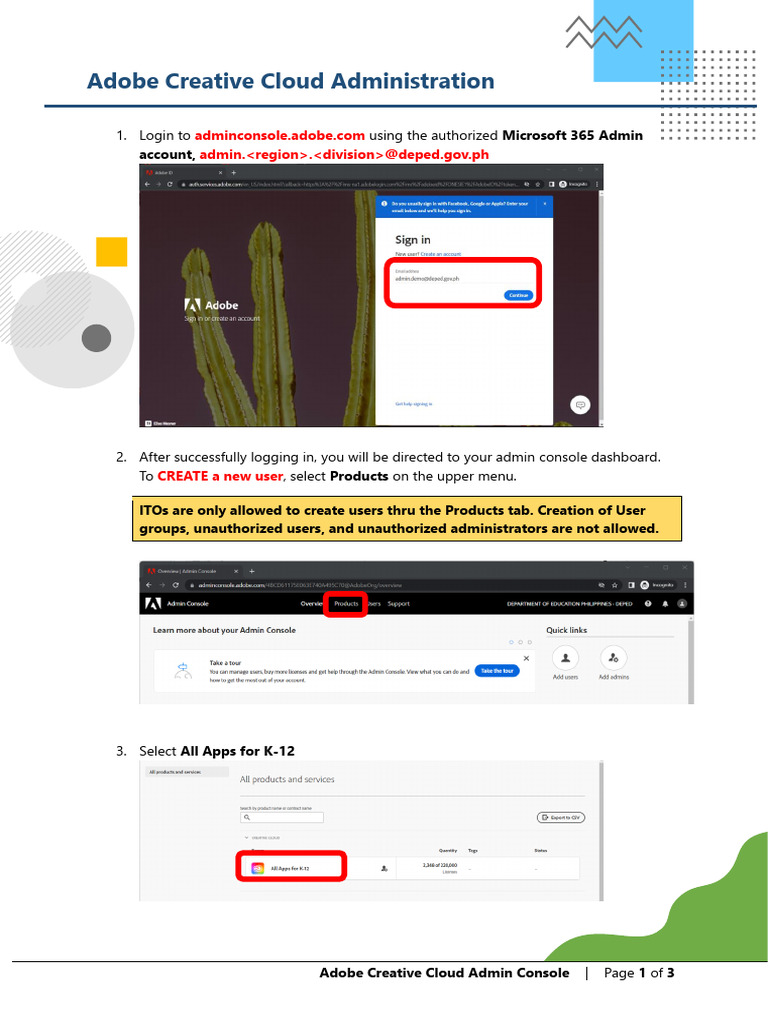 Adobe Creative Cloud Administration | PDF
