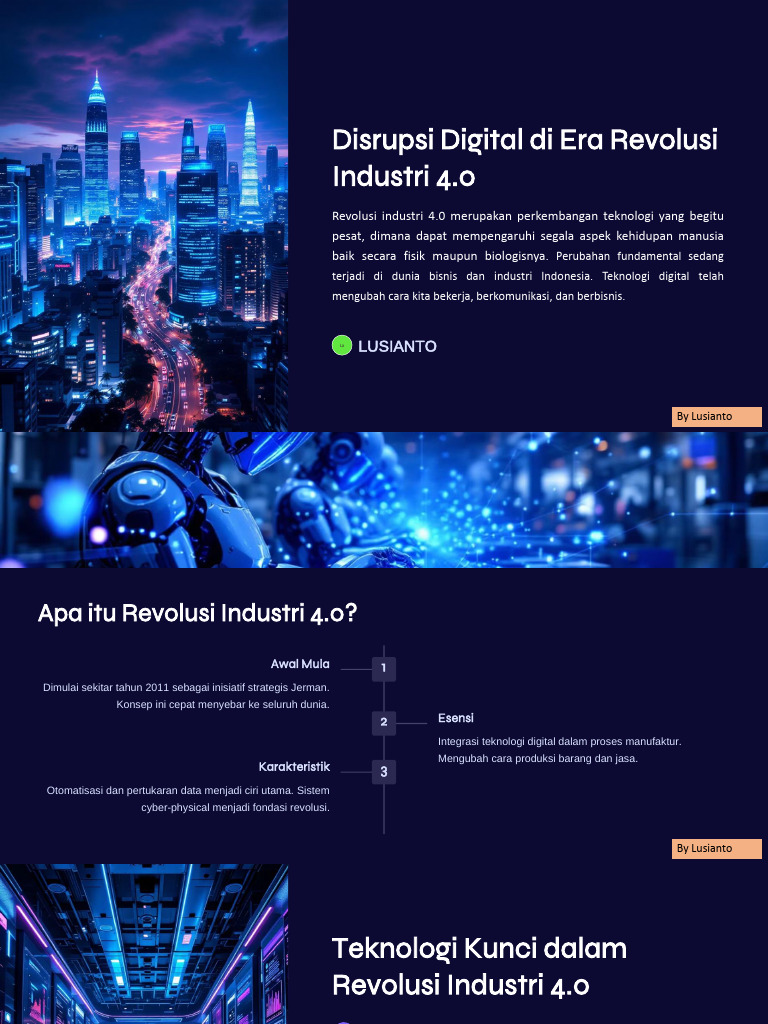 Disrupsi Digital Di Era Revolusi Industri 40 | PDF
