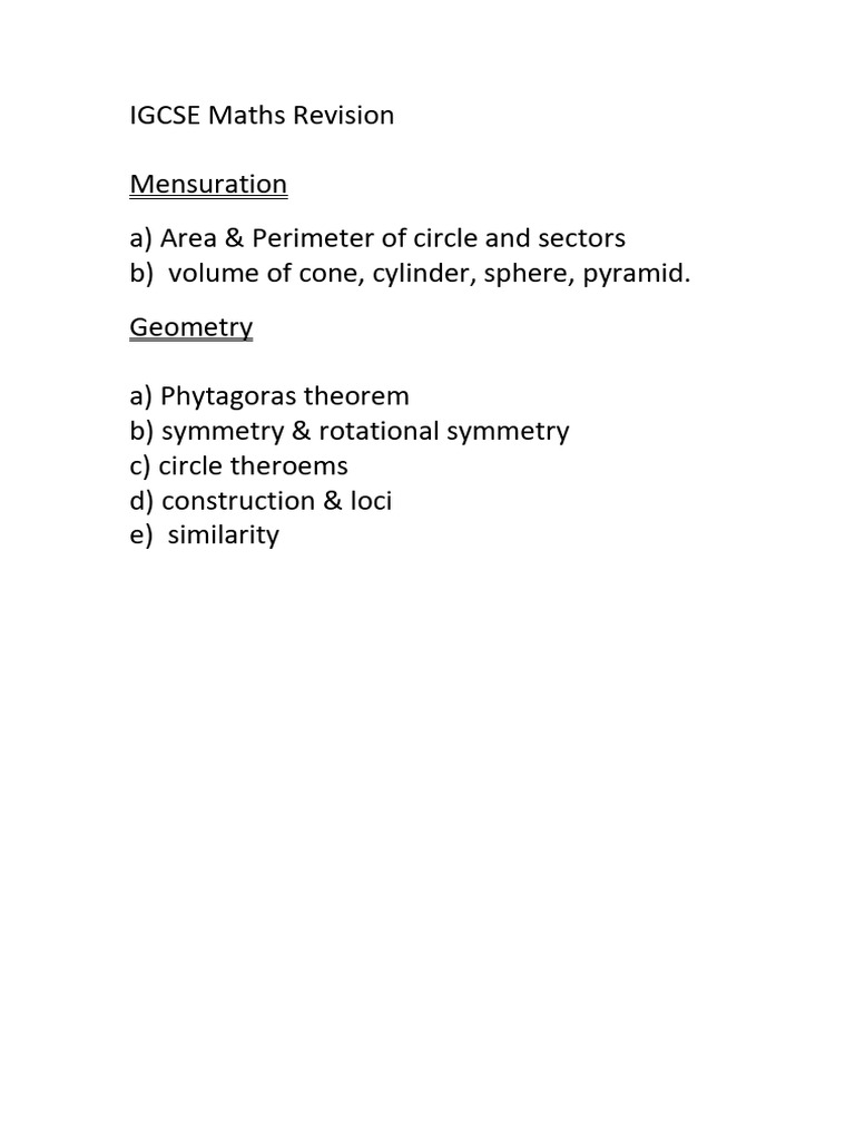 Mensuration Geometry p24 | PDF