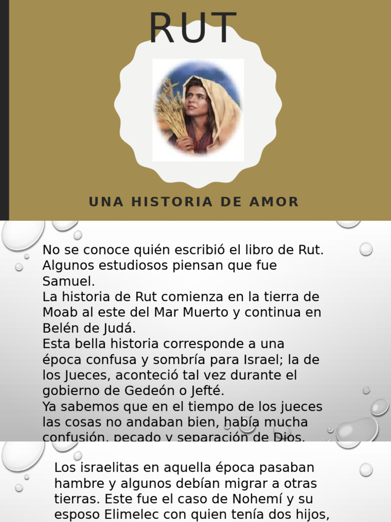 RUT 1a Parte | PDF | Libro de rut | Noemí (figura bíblica)