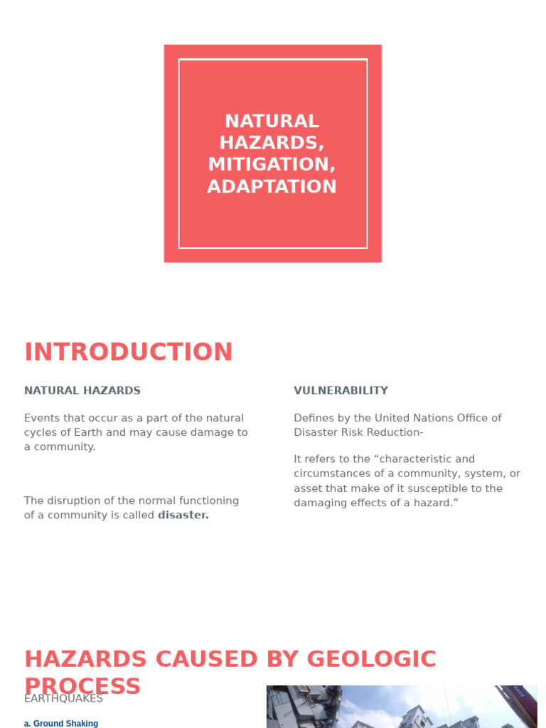 Natural Hazards Mitigation Adaptation | PDF | Tropical Cyclones | Volcano