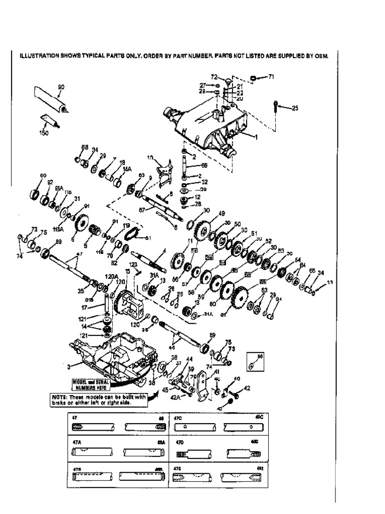 Peerless 800-801 Transmission Parts List | PDF | Gear | Manufactured Goods